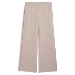 Sporthose Puma "Essentials Hose mit weitem Bein Damen", Damen, Gr. XS, Normalgr&ouml;&szlig;en, rose latte beige, Obermaterial: 68% Baumwolle, 32% Polyester. Tasche &ndash; Oben: 100% Baumwolle, unifarben, Hosen Sporthose