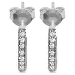 Adelia&acute;s Paar Ohrh&auml;nger ADELIA ́S "Damen Ohrringe &ndash; Ohrstecker aus 925 Silber mit Zirkonia", Damen, Gr. Damen, Silber 925 (Sterlingsilber), silber, Ohrringe, Zum Verschenken &ndash; passend f&uuml;r viele Anl&auml;sse