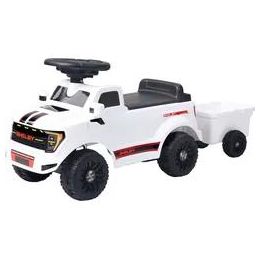 Rutscherauto Jamara "Shelby Ford F-150 Raptor mit Anh&auml;nger", wei&szlig;, Rutschautos, KinderB:26,6cm H:32,8cm T:80,1cm, Kunststoff, mit Soundeffekten, B:26,6cm H:32,8cm T:80,1cm