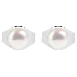 Adelia&acute;s Paar Ohrh&auml;nger ADELIA ́S "Damen Ohrringe &ndash; Ohrstecker aus Edelstahl mit S&uuml;&szlig;wasserperle", Damen, Gr. Damen, Edelstahl, silber, Ohrringe, Geschenkidee: zeitlos und vielseitig