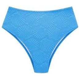 Bikini-Hose s.Oliver "Olivia", Damen, Gr. 38, N-Gr, blau, Obermaterial: 94% Polyester, 6% Elasthan. Futter: 90% Polyester, 10% Elasthan, Strukturmuster, Badehosen Bikini-Hose, Mit Muschelstruktur