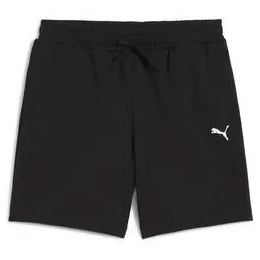 Sporthose Puma "Wardrobe Essentials Relaxed Shorts Jungen", M&auml;dchen, Gr. 140, Normalgr&ouml;&szlig;en, schwarz, Obermaterial: 100% Baumwolle. Seitentasche &ndash; Oben: 100% Baumwolle. R&uuml;cktaschenbeutel: 100% Baumwolle, relaxed fit, Hosen Sporthose