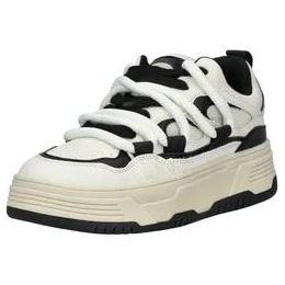 Sneaker Steve Madden "Steve Madden Sneaker Leder/Textil", Damen, Gr. 40, schwarz kombi, Leder, Textil, Schuhe Sneaker