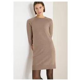 Strickkleid Cecil, Damen, Gr. M (40), N-Gr, urban taupe melange, Strick, Obermaterial: 33% Polyester, 31% Polyacryl, 24% Baumwolle, 12% Nylon, unifarben, normal kniefrei, Rundhals, Raglan&auml;rmel Rippstrickb&uuml;ndchen, Kleider Strickkleid, mit Raglan&auml;rmel