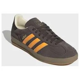 Sneaker Adidas ORIGINALS "GAZELLE INDOOR", Herren, Gr. 46, braun, lucid tangerine, wonder wei&szlig;, Leder, Schuhe Sneaker