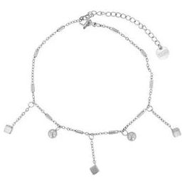 Adelia&acute;s Fu&szlig;kette ADELIA ́S "Damen Fu&szlig;kettchen &ndash; aus Edelstahl", silber, Fu&szlig;ketten, Damen, Edelstahl, Ideal als Geschenk zum Jubil&auml;um