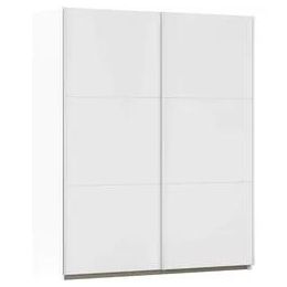 Schwebet&uuml;renschrank Rauch "Kleiderschrank Dreht&uuml;renschrank Schrank Garderobe KRONACH TOPSELLER", wei&szlig; (alpinwei&szlig;, griffleisten alu), B:175cm H:210cm T:59cm, Holzwerkstoff, Schr&auml;nke, Schwebet&uuml;renschrank, optional ohne, mit 1 oder 2 Spiegel, viel Stauraum MADE IN GERMANY