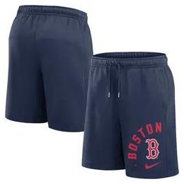Sporthose Nike "Nike Shorts Boston Red Sox Nike Arched Kicker Fleece", Damen, Gr. L, US-Gr&ouml;&szlig;en, blau, Sweatware, 82% Baumwolle, 18% Polyester, Hosen Sporthose