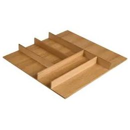 Besteckeinsatz Nobilia "Nobilia Zubeh&ouml;r", eiche, B:52,8cm H:4,9cm T:47,2cm, Massivholz, Schubladeneins&auml;tze, Besteckeinsatz, aus hochwertiger Eiche Massivholz, in vier Breiten
