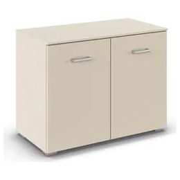 Kommode Rauch "Gamma", beige (champagner), B:80cm H:61cm T:42cm, Holzwerkstoff, Sideboards, Kommode, mit 2 T&uuml;ren, verstellbaren B&ouml;den und viel Stauraum MADE IN GERMANY