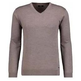 Rundhalspullover Ragman, Herren, Gr. 50, macchiato, 100% Wolle, Pullover Rundhalspullover
