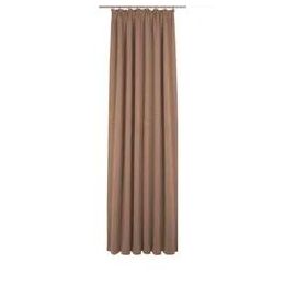 Vorhang ADAM "Uni Collection", braun, B:142cm H:365cm, Baumwolle (Bio-Baumwolle), Gardinen, aus 100% Bio-Baumwolle, Vorhang nach Wunschma&szlig;