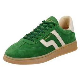 Sneaker Gant "Cuzmo", Herren, Gr. 44, dunkelgr&uuml;n, Leder, Veloursleder, Schuhe Sneaker, Retro Sneaker, Schn&uuml;rschuh mit Lederinnenausstattung