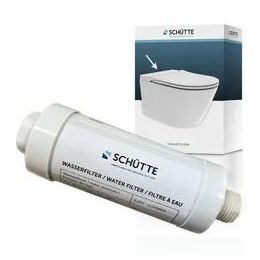 Sch&uuml;tte Kalk- und Wasserfilter SCH&Uuml;TTE "CESARI", schwarz-wei&szlig; (schwarz, wei&szlig;), B:6,4cm H:5,9cm T:15,5cm, Kunststoff, Filterkartuschen, 1/2", geeignet f&uuml;r Sch&uuml;tte Dusch-WC