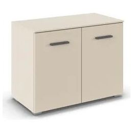 Kommode Rauch "Gamma", beige (champagner), B:80cm H:61cm T:42cm, Holzwerkstoff, Sideboards, Kommode, mit 2 T&uuml;ren, verstellbaren B&ouml;den und viel Stauraum MADE IN GERMANY
