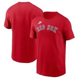 T-Shirt Nike "Nike Shirt Boston Red Sox Nike Cooperstown Wordmark", Damen, Gr. S, rot, 100% Baumwolle, Shirts T-Shirt
