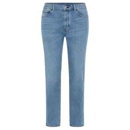 HUGO BOSS Tapered-fit-Jeans HUGO BLUE "Brody", Herren, Gr. 38, L&auml;nge 34, light, pastel blau457, Denim/Jeans, Obermaterial: 99% Baumwolle, 1% Elasthan, unifarben, gerade, unten schmal lang, Jeans, mit Stone-washed-Finish