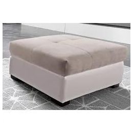 Hocker COTTA "Speedway", schlamm, schlamm, B:100cm H:46cm T:70cm, Edles Flachgewebe ( 100% Polyester ) / Feine Struktur ( 100% Polyester );Kunstleder SOFTLUX / Luxus-Microfaser ( 100% Polyester );Kunstleder SOFTLUX / Struktur ( 100% Polyester ), Hocker, Hocker