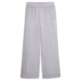 Sporthose Puma "Puma Sport Relaxed Gewebte Hose Damen", Damen, Gr. XL, Normalgr&ouml;&szlig;en, vibrant silber gray, Obermaterial: 100% Nylon. Futter: 100% Polyester. Seitentasche &ndash; Oben: 100% Polyester, unifarben, relaxed fit, Hosen Sporthose