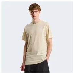 T-Shirt The North Face "M EVOLUTION SIMPLE DOME REGULAR SHORT SL", Herren, Gr. XL, desert stone, Obermaterial: 100% Baumwolle, Shirts T-Shirt, normale Passform, Kurzarm, f&uuml;r den Alltag, aus Poly-Baumwolle