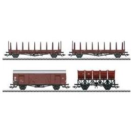M&auml;rklin G&uuml;terwagen M&Auml;RKLIN "G&uuml;terwagen-Set - 46664", braun, Modelleisenbahn-Fahrzeuge, Kinder, Kunststoff, Metall