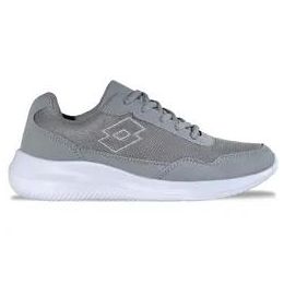 Sneaker Lotto, Herren, Gr. 40, leuchtendesgrau, silber, Kunstfaser, Synthetik, unifarben, Schuhe Sneaker, - extra leicht & bequem
