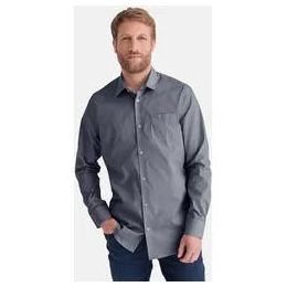 Langarmhemd Stooker Men "HUGH Hemd Langarm Regular Fit", Herren, Gr. M, US-Gr&ouml;&szlig;en, silbergrau, Stoff, 60% Baumwolle, 40% Polyester, regular fit, Hemden, Langarm Hemd Regular Fit f&uuml;r Herren