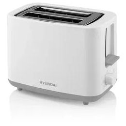 Hyundai Toaster "TO261", grau (wei&szlig;, grau), B:24cm H:17,2cm T:14,4cm, Toaster, 7 Leistungsstufen, STOP Taste, Kr&uuml;melschublade