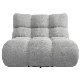 1,5-Sitzer Home Affaire "Cozy Bubble, 360 drehbarer Sessel, Breite 107cm", light, grau, B:112cm H:85cm T:108cm, 100% Polyester, Sofas, mit eleganter Steppung, Rundumbezug & weicher Polsterung