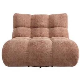 1,5-Sitzer Home Affaire "Cozy Bubble, 360 drehbarer Sessel, Breite 107cm", rosewood, B:112cm H:85cm T:108cm, 100% Polyester, Sofas, mit eleganter Steppung, Rundumbezug & weicher Polsterung
