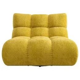 1,5-Sitzer Home Affaire "Cozy Bubble, 360 drehbarer Sessel, Breite 107cm", mais, B:112cm H:85cm T:108cm, 100% Polyester, Sofas, mit eleganter Steppung, Rundumbezug & weicher Polsterung