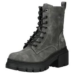 Schn&uuml;rstiefelette Dockers BY GERLI "Dockers by Gerli Stiefelette Lederimitat", Damen, Gr. 41, dunkelgrau, Lederimitat, Schuhe Schn&uuml;rstiefelette