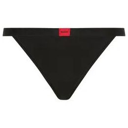 String HUGO UNDERWEAR "Signature", Damen, Gr. M, schwarz, Jersey, Obermaterial: 90% Modal, 10% Elasthan, unifarben, k&ouml;rpernah, Unterhosen String
