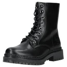 Schn&uuml;rstiefelette Dockers BY GERLI "Dockers by Gerli Stiefelette Lederimitat", Damen, Gr. 37, schwarz, Lederimitat, Schuhe Schn&uuml;rstiefelette
