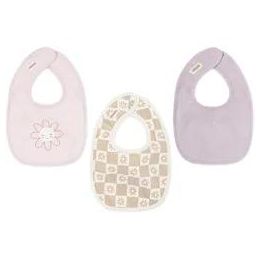 L&auml;tzchen HUGGIES BABYWEAR "HGHG 3PK BIBS", Baby, huggies crystal pink, Baumwollmischung, L&auml;tzchen, mit Bl&uuml;mchenmotiv
