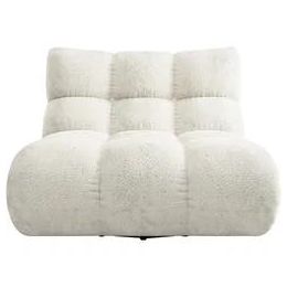 1,5-Sitzer Home Affaire "Cozy Bubble, 360 drehbarer Sessel, Breite 107cm", wei&szlig;, B:112cm H:85cm T:108cm, 100% Polyester, Sofas, mit eleganter Steppung, Rundumbezug & weicher Polsterung