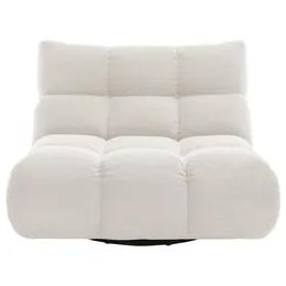 1,5-Sitzer Home Affaire "Cozy Bubble, 360 drehbarer Sessel, Breite 107cm", wei&szlig;, B:112cm H:85cm T:108cm, 95% Polyester, 5% Nylon, Sofas, mit eleganter Steppung, Rundumbezug & weicher Polsterung