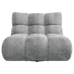 1,5-Sitzer Home Affaire "Cozy Bubble, 360 drehbarer Sessel, Breite 107cm", grau, B:112cm H:85cm T:108cm, 100% Polyester, Sofas, mit eleganter Steppung, Rundumbezug & weicher Polsterung