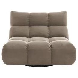 1,5-Sitzer Home Affaire "Cozy Bubble, 360 drehbarer Sessel, Breite 107cm", taupe, B:112cm H:85cm T:108cm, 95% Polyester, 5% Nylon, Sofas, mit eleganter Steppung, Rundumbezug & weicher Polsterung