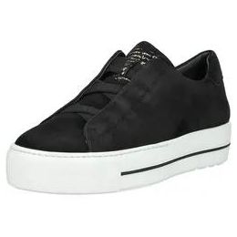 Plateausneaker Paul Green "Paul Green Halbschuhe Leder", Herren, Gr. 40,5, schwarz, Leder, Schuhe Plateausneaker, Topseller