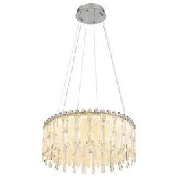 Globo LIGHTING H&auml;ngeleuchte "KLUNKA", verchromt, &Oslash; 59,5cm H: 120cm, 1 Stk., Leuchten, H&auml;ngelampe Esszimmer-Leuchte Esstischleuchte Wohnzimmer, H&auml;ngeleuchte