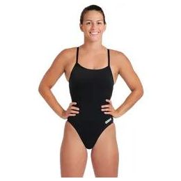 Badeanzug arena "WOMEN'S TEAM SWIMSUIT CHALLENGE SOLID", Damen, Gr. 38, N-Gr, schwarz, wei&szlig;, Obermaterial: 100% Polyester, Badeanz&uuml;ge Badeanzug, arena Performance, Bademode, chlorbest&auml;ndig, langlebig