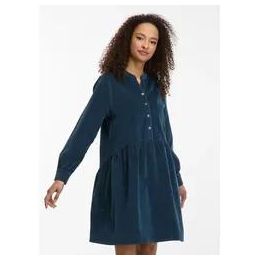 Midikleid Ragwear "MULL CORDY", Damen, Gr. XL, N-Gr, petrol, Jersey, Obermaterial: 98% Baumwolle, 2% Elasthan, unifarben, regular fit ca. Mitte Knie, Rundhals, Kleider Midikleid, Sommerkleid
