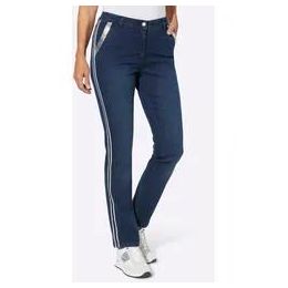 Bequeme Jeans Classic Basics, Damen, Gr. 54, Normalgr&ouml;&szlig;en, blau, stone, washed, 81% Baumwolle, 17% Polyester, 2% Elasthan, unifarben, lang, Jeans