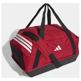 Sporttasche Adidas PERFORMANCE "TIRO MEDIUM DUFFELBAG MIT BODENFACH", team power rot 2, wei&szlig;, Obermaterial: 100% Polyester, Taschen Sporttasche