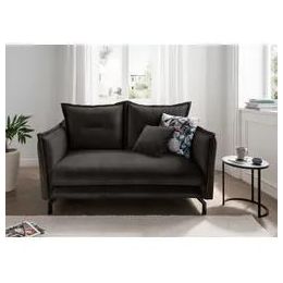 2-Sitzer Home Affaire "LAVA Breite 168 cm, modern & elegant, aktuelle Kissenoptik, bequem", anthrazit, t&uuml;rkis, B:168cm H:94cm T:110cm, Sofas, Armlehnen verstellbar