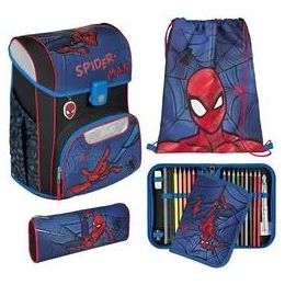 Schulranzen Scooli "Easy Start", Kinder, Gr. B/H/T: 29,5cm x 36,5cm x 29cm, spider man, Rucks&auml;cke