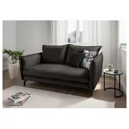 3-Sitzer Home Affaire "LAVA Breite 198 cm, modern und elegant, aktuelle Kissenoptik, bequem", anthrazit, t&uuml;rkis, B:198cm H:94cm T:110cm, Sofas, Armlehnen verstellbar