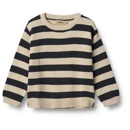 Sweater Wheat "Wheat Strickpullover Morgan", Jungen, Gr. 116, navy stripe, 100% Baumwolle, Rundhals, Sweatshirts Sweater