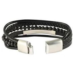Adelia&acute;s Armband ADELIA ́S "Herren Armband &ndash; Lederarmband aus Leder 23 cm", schwarz, Armb&auml;nder, Damen, 23cm, Leder, Armband, Ideal als Geschenk f&uuml;r besondere Anl&auml;sse